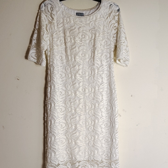 Rabbit Rabbit Rabbit | Dresses | Rabbit Rabbit Rabbit Cream Sheath ...